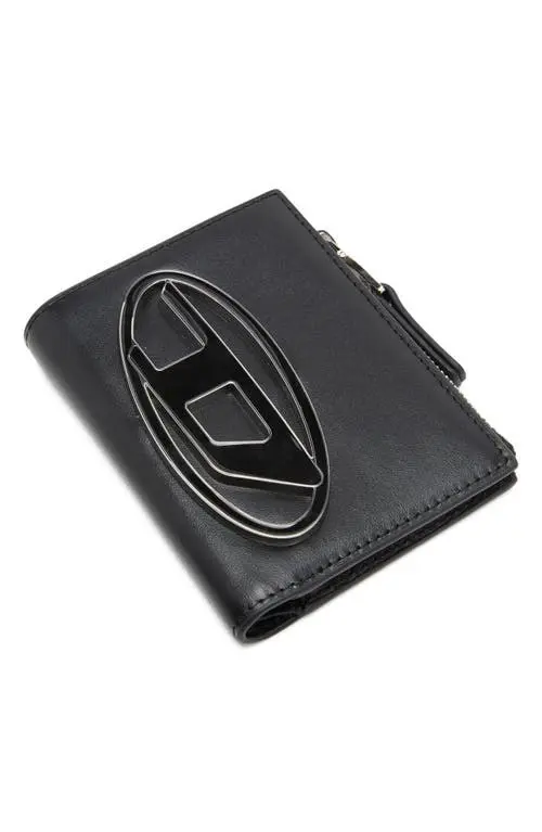 DIESEL® 1dr Leather Bifold Wallet - Black