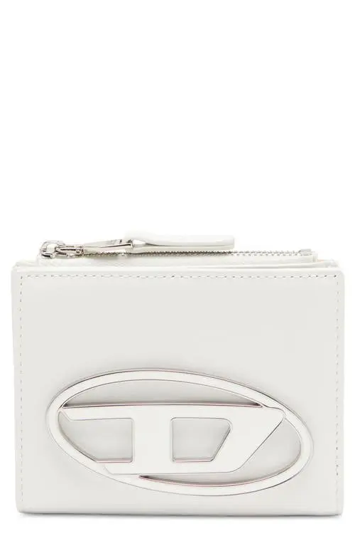 DIESEL® 1dr Leather Bifold Wallet - White