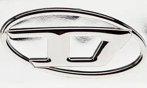 DIESEL® 1dr Metallic Leather Card Holder