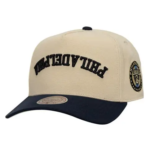 Mitchell & Ness Navy Philadelphia Union Upside Down Pro Pinch Snapback Hat