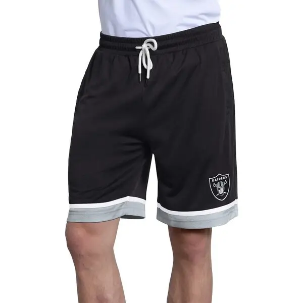 STARTER Las Vegas Raiders Power Play Mesh Shorts - Black