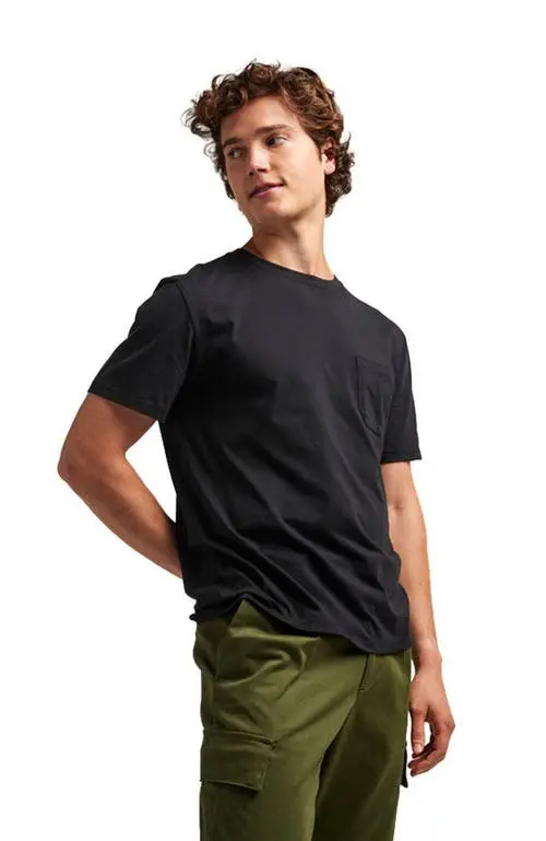 37381 The Pima Pocket Tee - Black