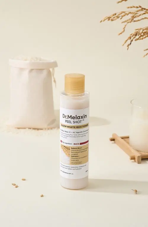 DR MELAXIN Peel Shot Glow White Rice Toner