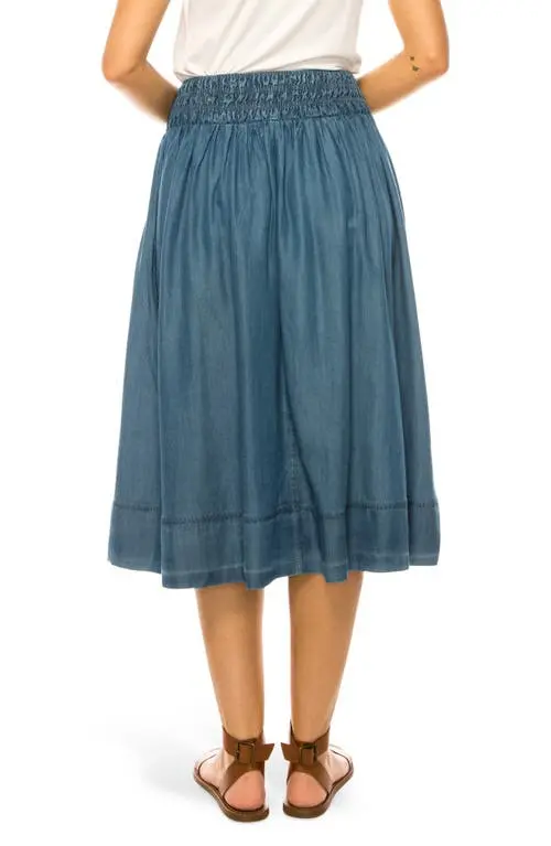 A COLLECTIVE STORY Smock Waist Midi Skirt