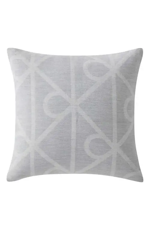 Calvin Klein Emblem Accent Pillow - Light Grey