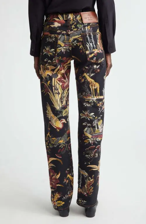 Etro Floral Stretch Jeans
