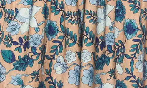A COLLECTIVE STORY Floral Print Flutter Sleeve V-neck Midi Dress