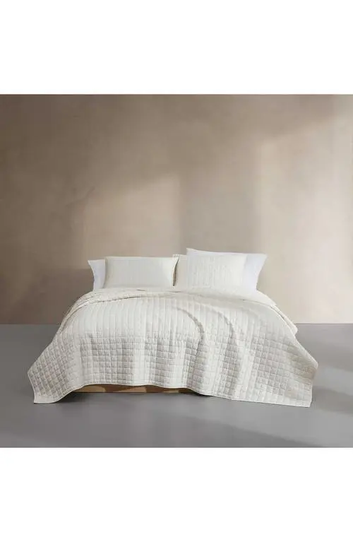 Calvin Klein Signature Quilted Comforter & Shams Set - Light Beige