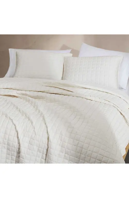 Calvin Klein Signature Quilted Comforter & Shams Set - Light Beige