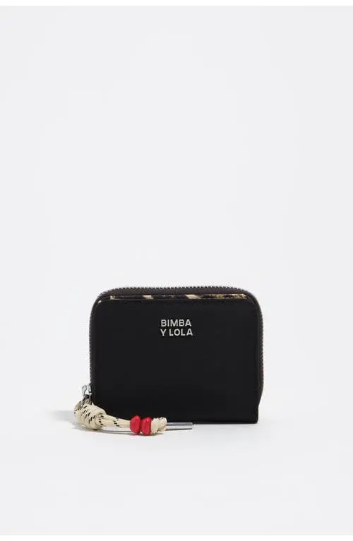 Bimba Y Lola Nylon Flap Wallet - Graphite