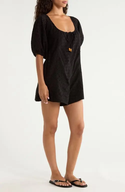 Elan Tie Waist Cover-up Romper