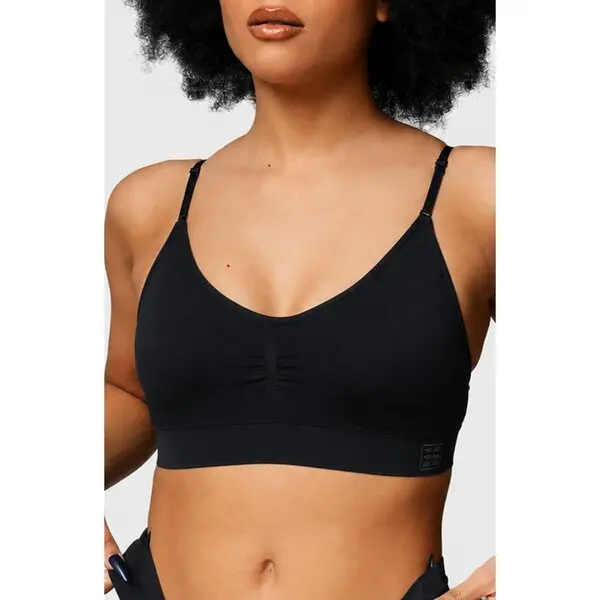 BRABAR Everyday Seamless Bra With Back-closure - Black