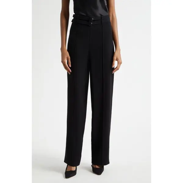 Cinq À Sept Maelor Pintuck Double Belt Pants