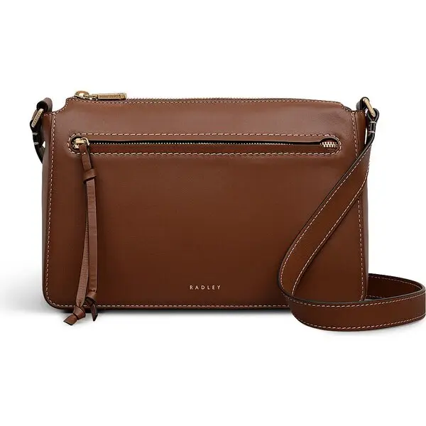 RADLEY Fountain Park Ziptop Crossbody Bag - Cognac