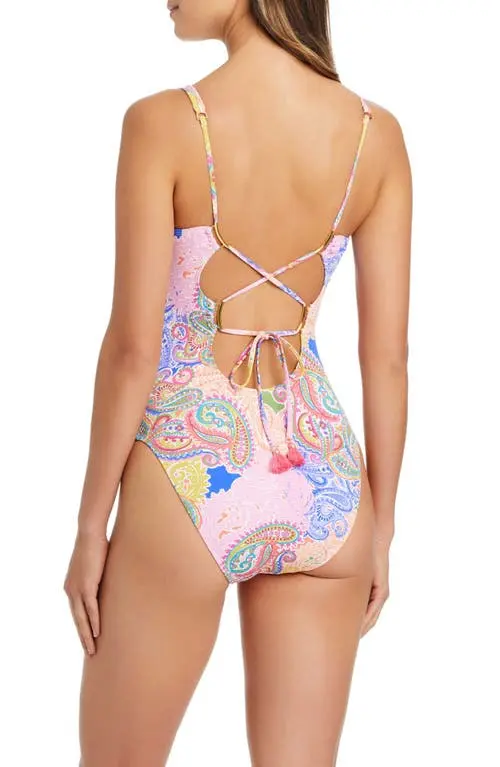 BLEU BY ROD BEATTIE Paisley One-piece Swimsuit