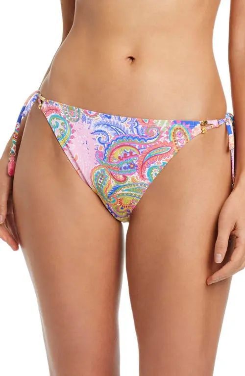 BLEU BY ROD BEATTIE Side Tie Bikini Bottoms - Pink Multi