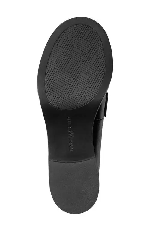 Karl Lagerfeld Paris Patent Loafer - Black