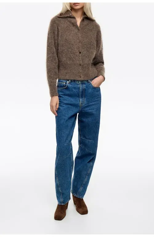 Bimba Y Lola Mid-rise Barrel Jeans - Medium Blue