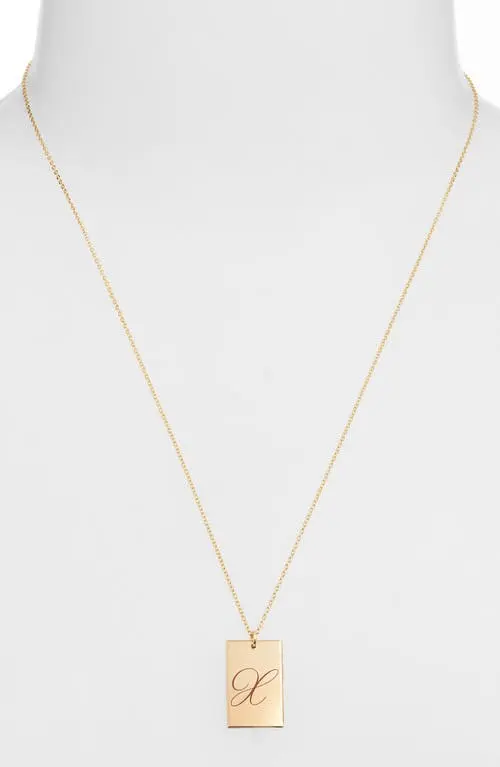 SET & STONES Stella Initial Pendant Necklace - Gold/x