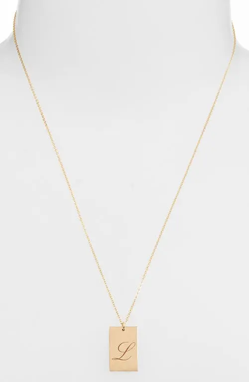 SET & STONES Stella Initial Pendant Necklace - Gold/l