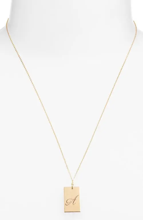 SET & STONES Stella Initial Pendant Necklace - Gold/a