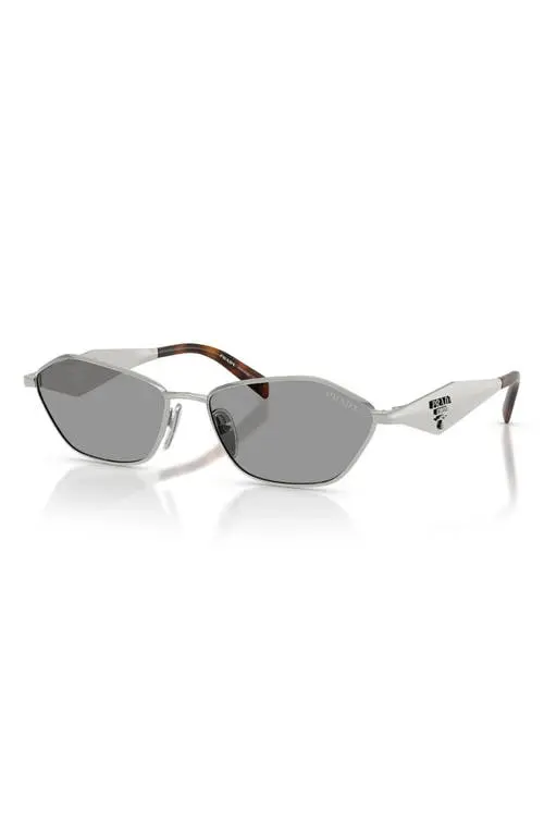 Prada 57mm Irregular Sunglasses