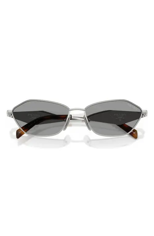 Prada 57mm Irregular Sunglasses