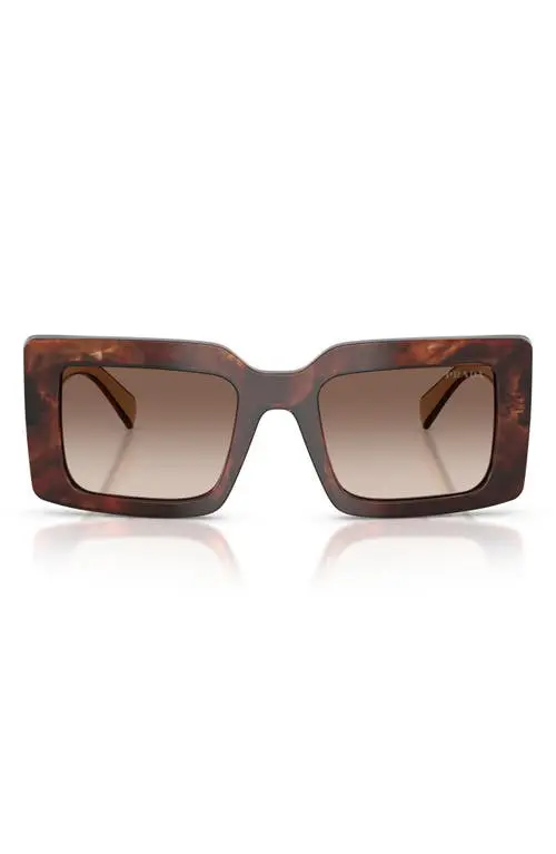 Prada Rectangular Sunglasses - Caramel Tortoise/brown
