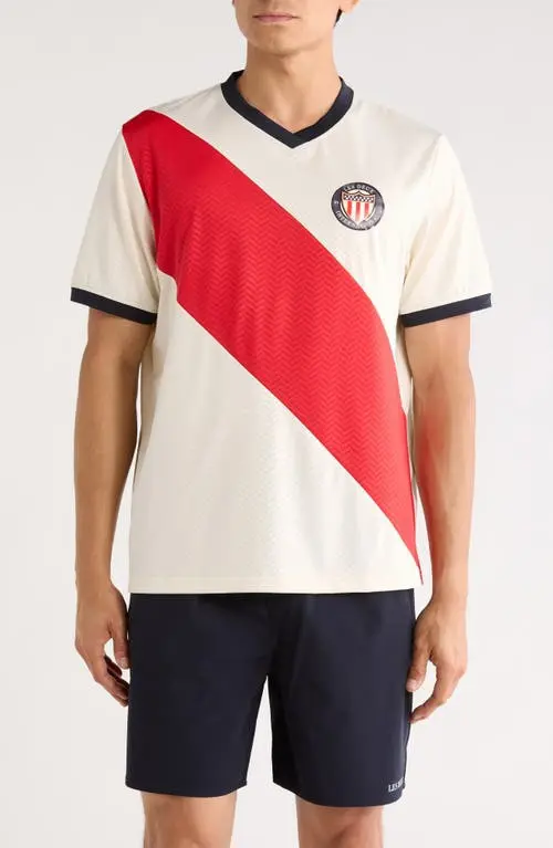 LES DEUX Usa V-neck Football Jersey - Ivory