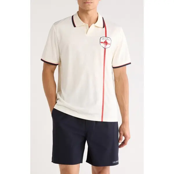 LES DEUX England Johnny Collar Football Jersey - Light Ivory