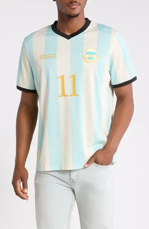 LES DEUX Argentina V-neck Football Jersey