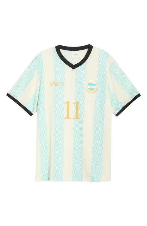 LES DEUX Argentina V-neck Football Jersey