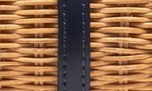 FRANCES VALENTINE Dottie Wicker Basket Bag - Navy