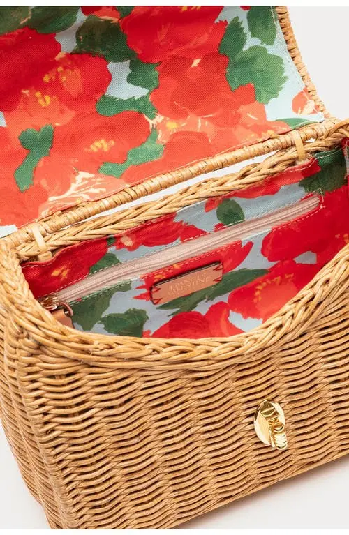 FRANCES VALENTINE Bunny Basket Wicker Handbag