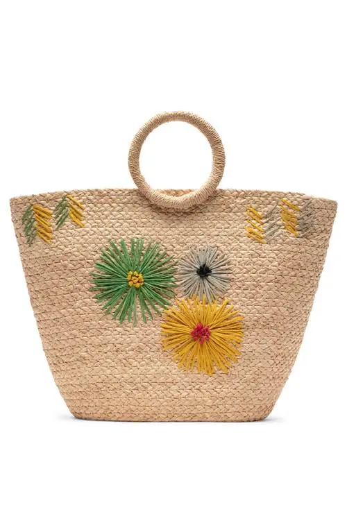 FRANCES VALENTINE Botanica Basket Raffia Tote