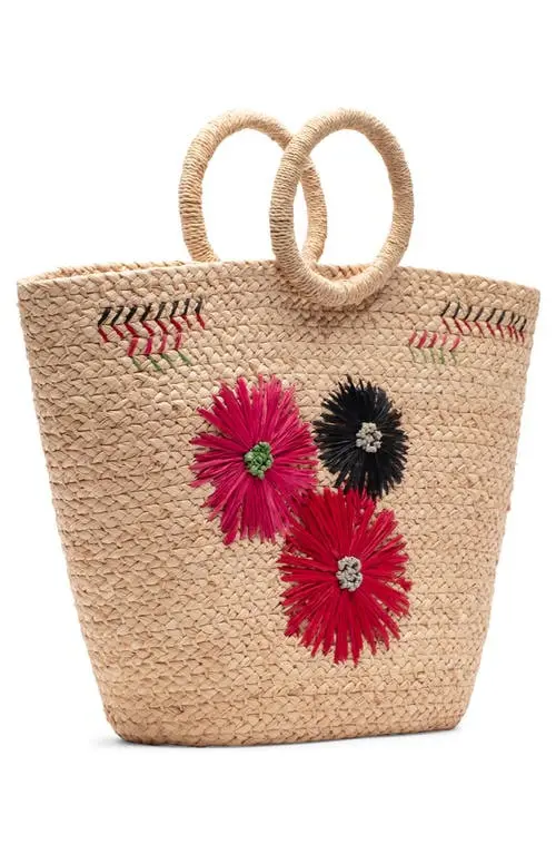 FRANCES VALENTINE Botanica Basket Raffia Tote