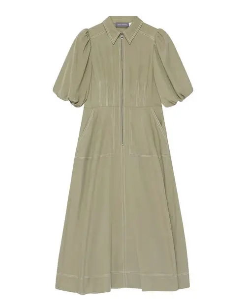 Mint Velvet Utility Zip Midi Shirt Dress