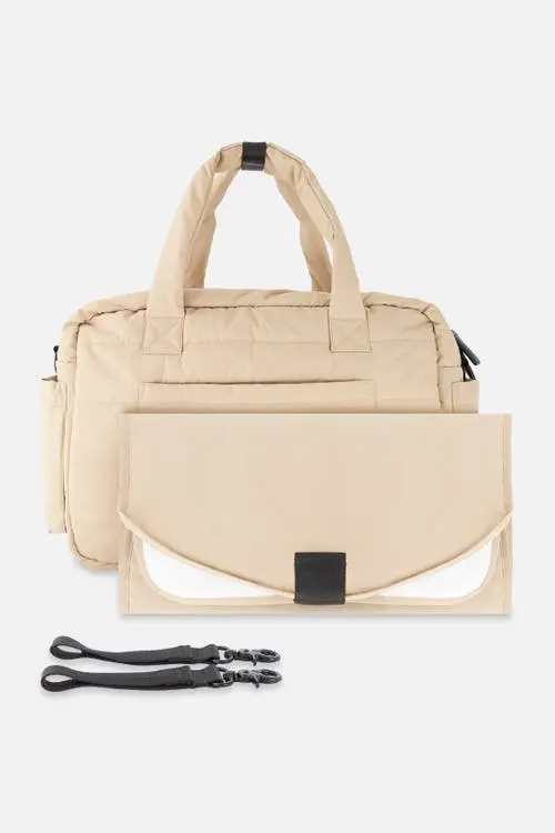 DEUX PAR DEUX Water-repellent 7-compartment Diaper Bag With Changing Mat