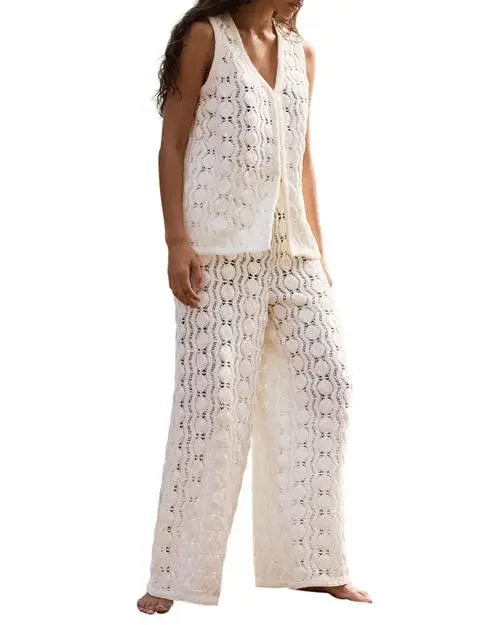 Mint Velvet Crochet Sequin Trousers