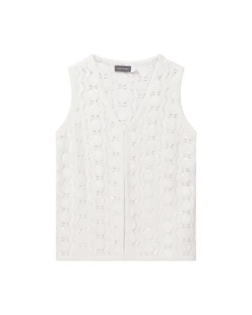 Mint Velvet Crochet Sequin Top