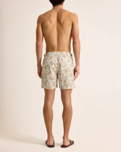 Orlebar Brown Bulldog Mid-length Swim Shorts Fairground Print - Multi/vermillion