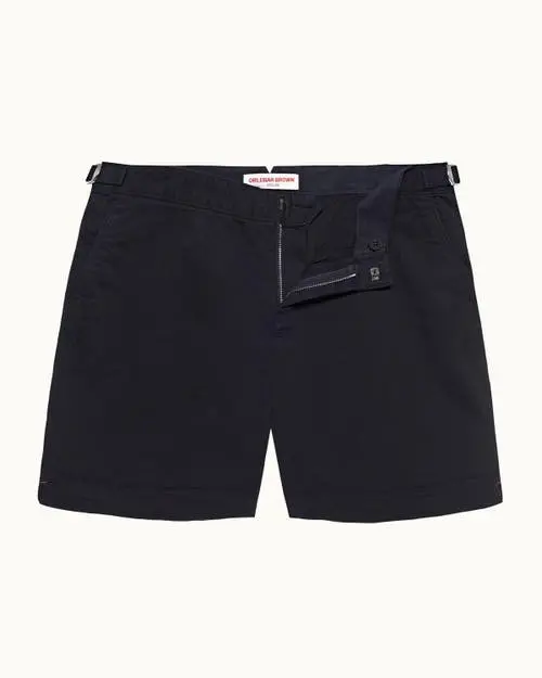 Orlebar Brown Bulldog Stretch-cotton Mid-length Shorts - Dark Navy