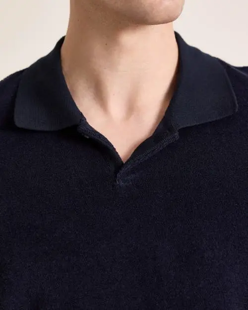 Orlebar Brown Bruno Towelling Classic Fit Towelling Polo