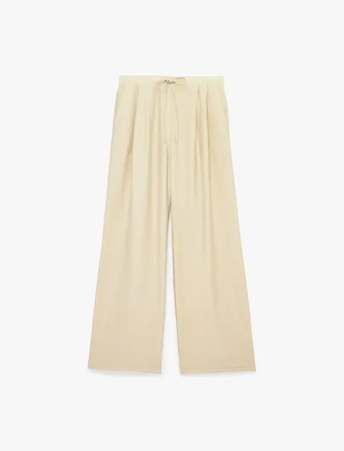 KOTON Mid-rise Wide Leg Trousers