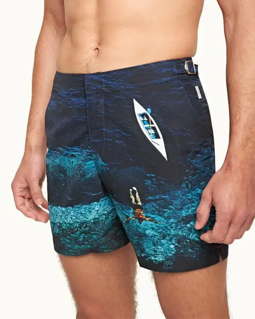 Orlebar Brown Bulldog Mid-length Swim Shorts - Deep Sea