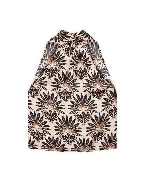 Mint Velvet Sunset Palm Halter Top