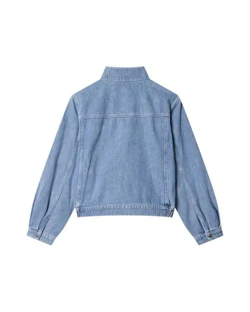 Mint Velvet Denim Bomber Jacket