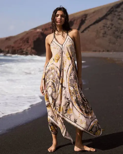 Mint Velvet Desert Bloom Handkerchief Maxi Dress