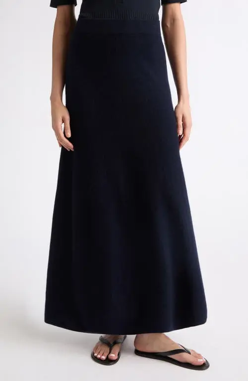 LISA YANG Torie Cashmere Sweater Skirt - Navy