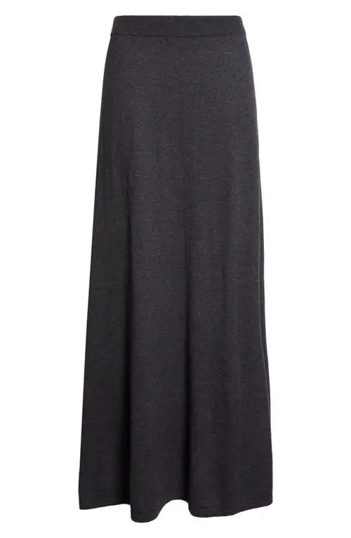 LISA YANG Adrienne Cotton & Cashmere Maxi Skirt - Eclipse